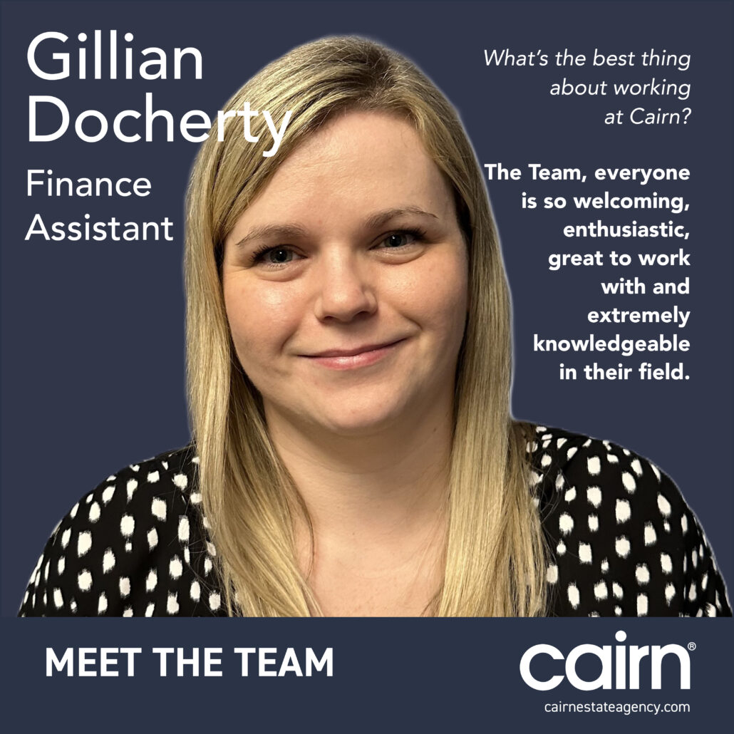 Meet the Team - Gillian Docherty, Finance Assistant | Cairn Estate ...